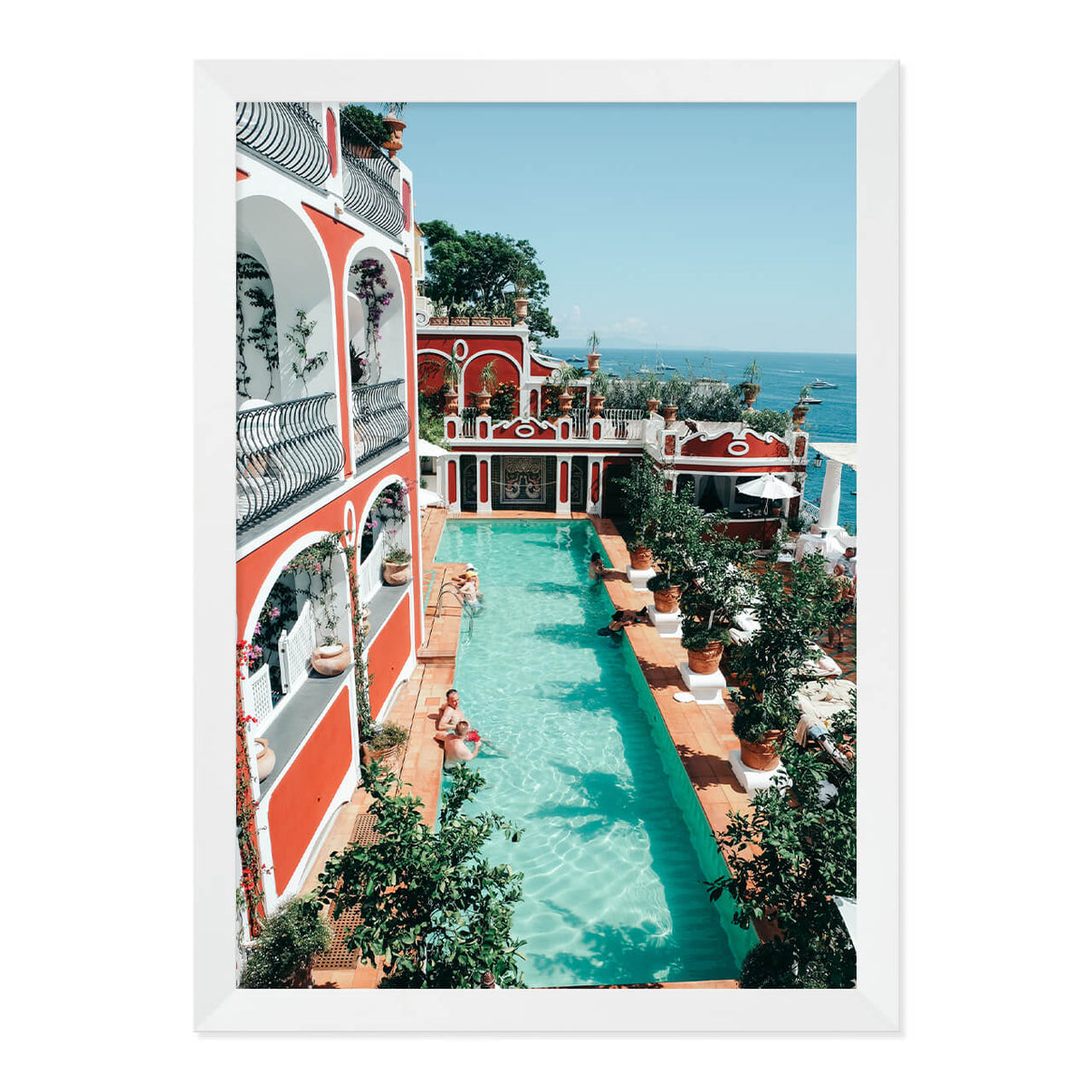 Le Sirenuse Print - Framed & unframed Italian prints - Outside In ...